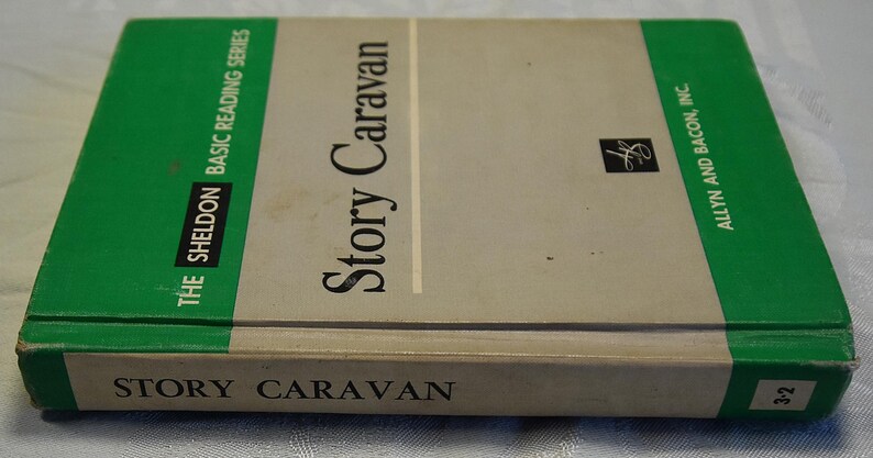 Vintage Reader, “story Caravan” Green Hardcover School Book, the ...