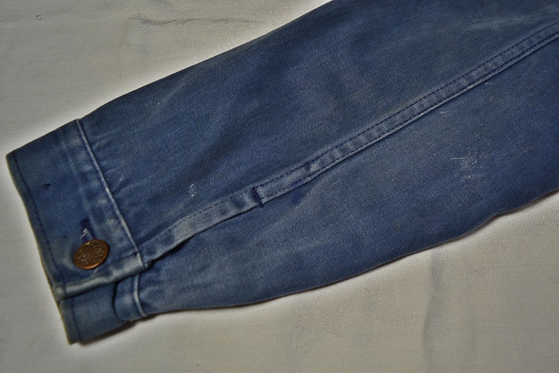 Vintage Montgomery Wards Blue Cotton Jacket With a Sun - Etsy