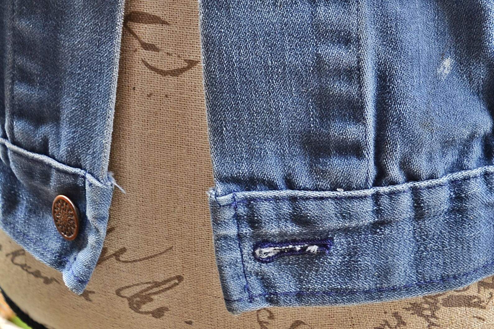 Vintage Montgomery Wards Blue Cotton Jacket With a Sun - Etsy