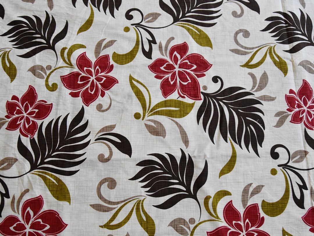 Hawaiian Leaf Cotton Shirt. Quilt Fabric Trendtex Fabrics, Ltd. DIY ...