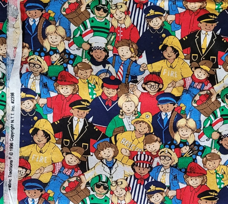 Occupations, Childrens Careers, Fireman, Train Conductor, Chef, Vintage ...