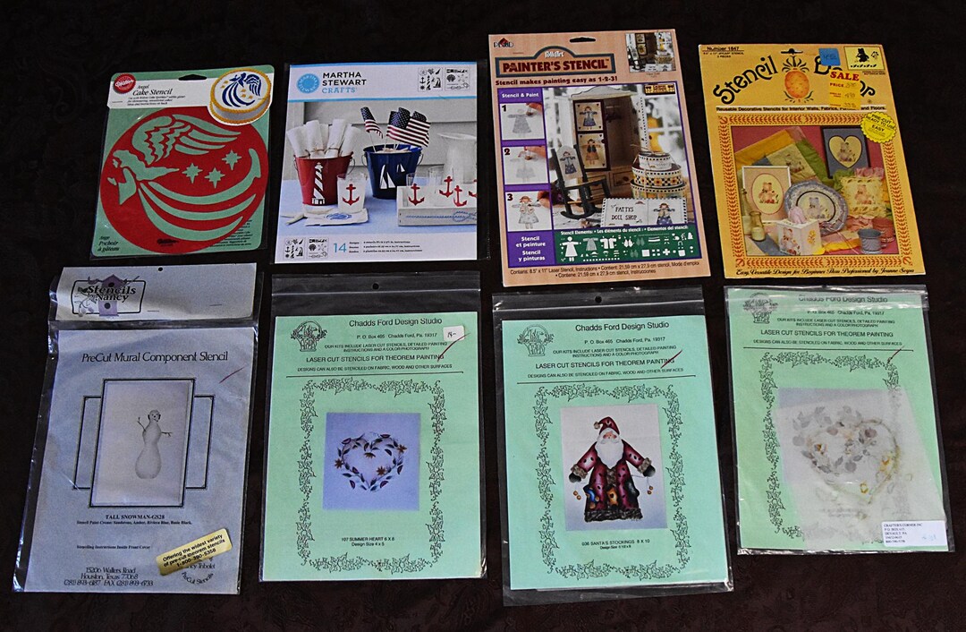 Vintage Cake Stencil, Chadds Ford Theorem Painting, Wall Stencils ...