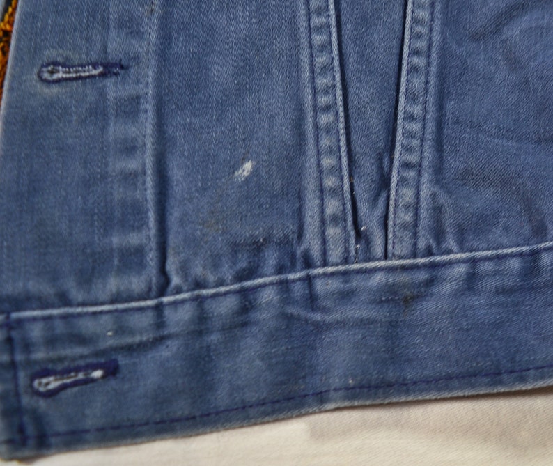 Vintage Montgomery Wards Blue Cotton Jacket With a Sun - Etsy