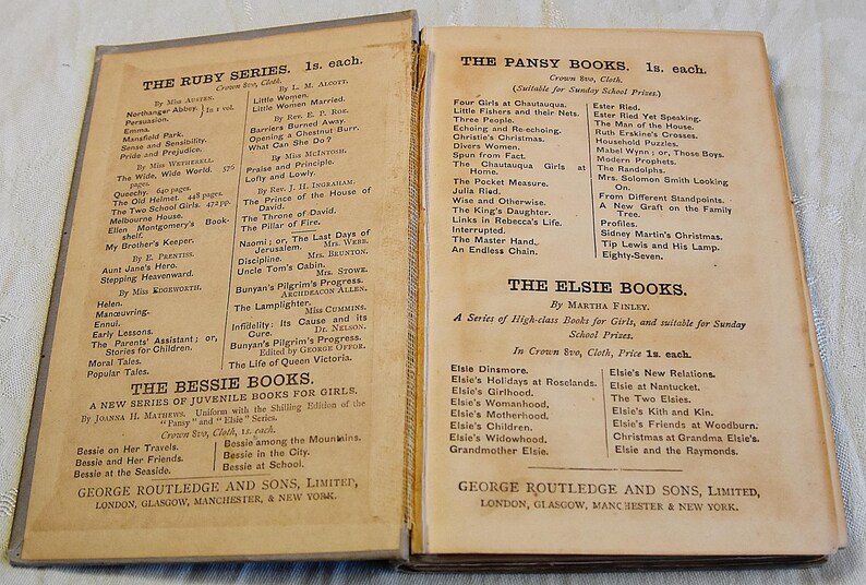 Vintage “ester Ried” by Pansy, the Pansy Books, Green Decorative ...