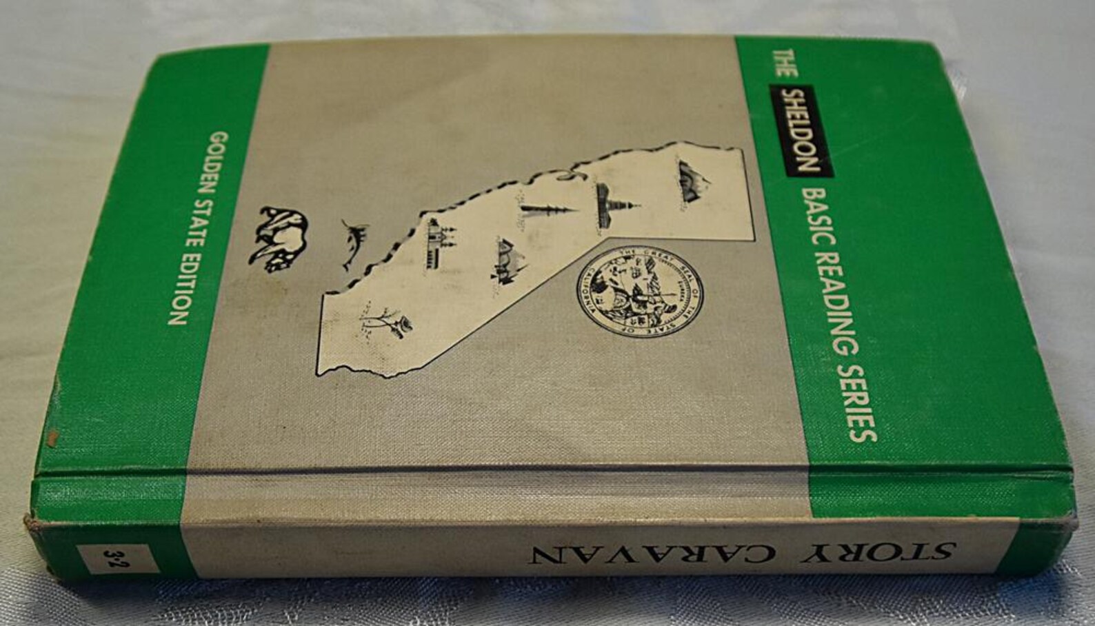 Vintage Reader, “story Caravan” Green Hardcover School Book, the ...