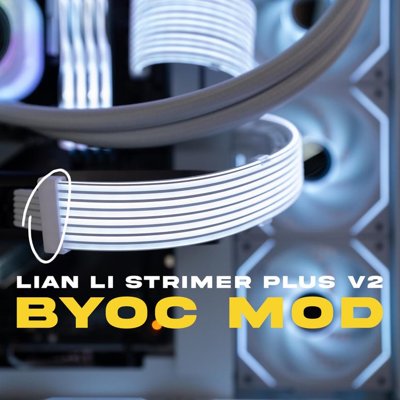 Lian Li Strimer Plus V2 12VHPWR Cable Mod Kit - 3D Print - BYOC MOD - Etsy