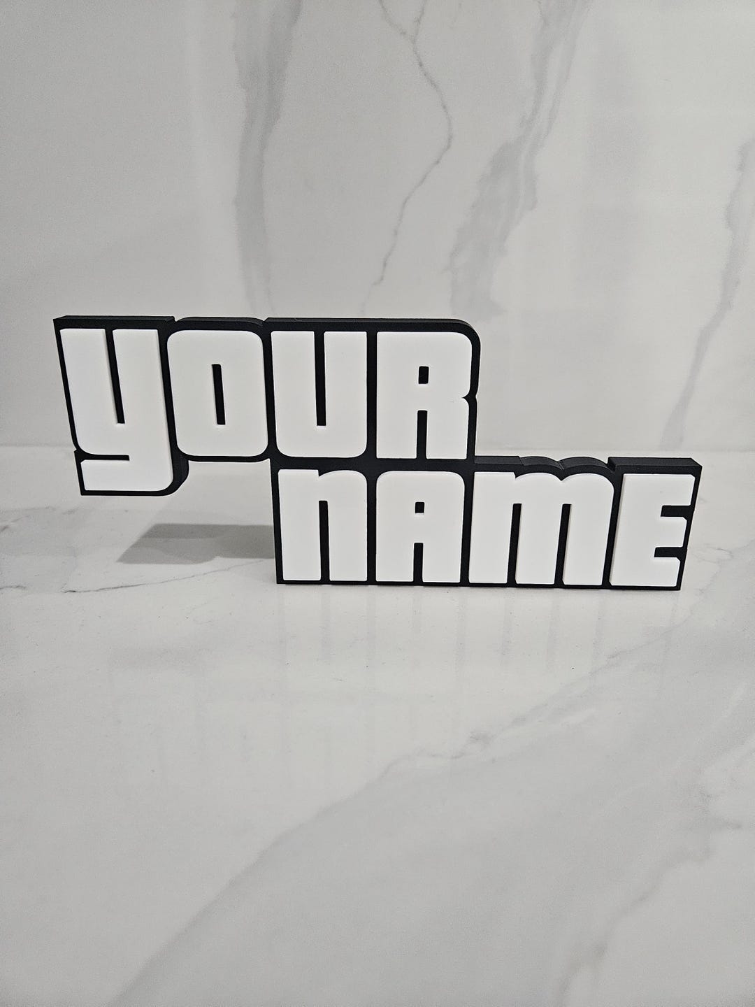 Custom Grand Theft Auto (GTA) Name Logo Shelf Art Display ...