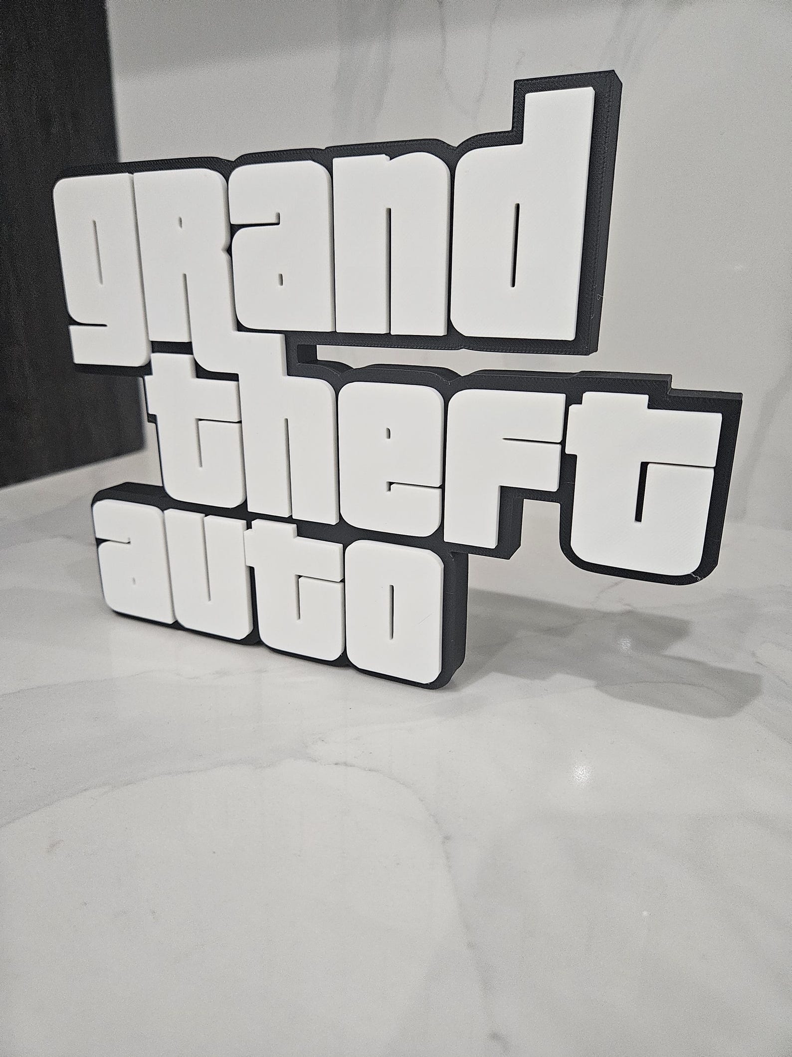 Grand Theft Auto (GTA) Logo Shelf Art Display - Etsy