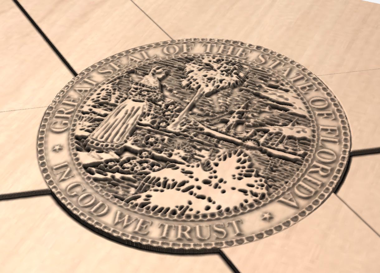 3D Florida State Flag CNC Files | Stl | 3D Model | Miami | Orlando ...