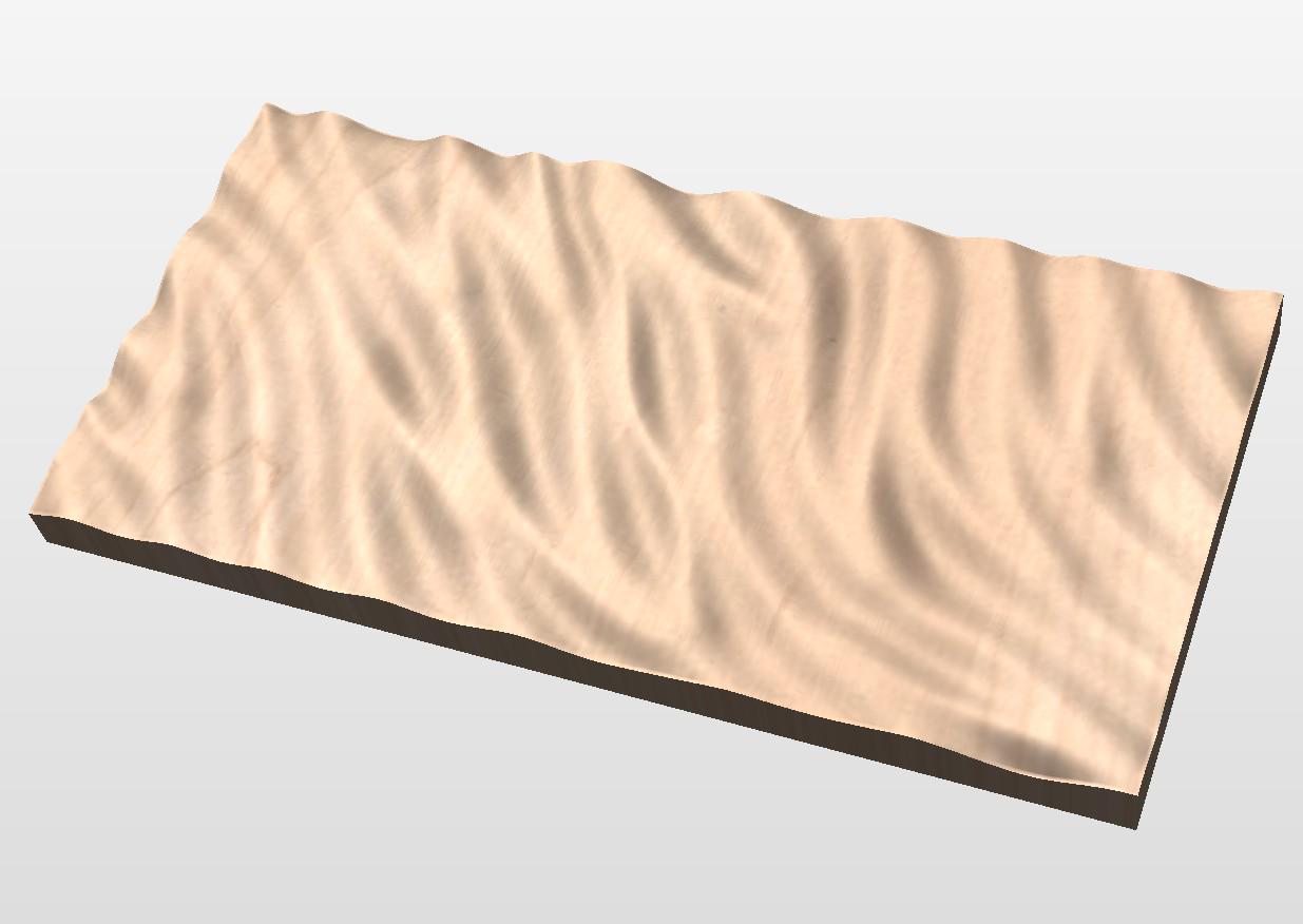3D Wave Model (pattern 7) | STL | CNC Files | 3D Model | Wavy Flag | 3D ...