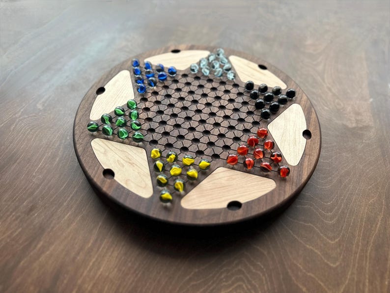 Chinese Checkers Board With Marble Storage CNC Files | Chinese Chequers ...