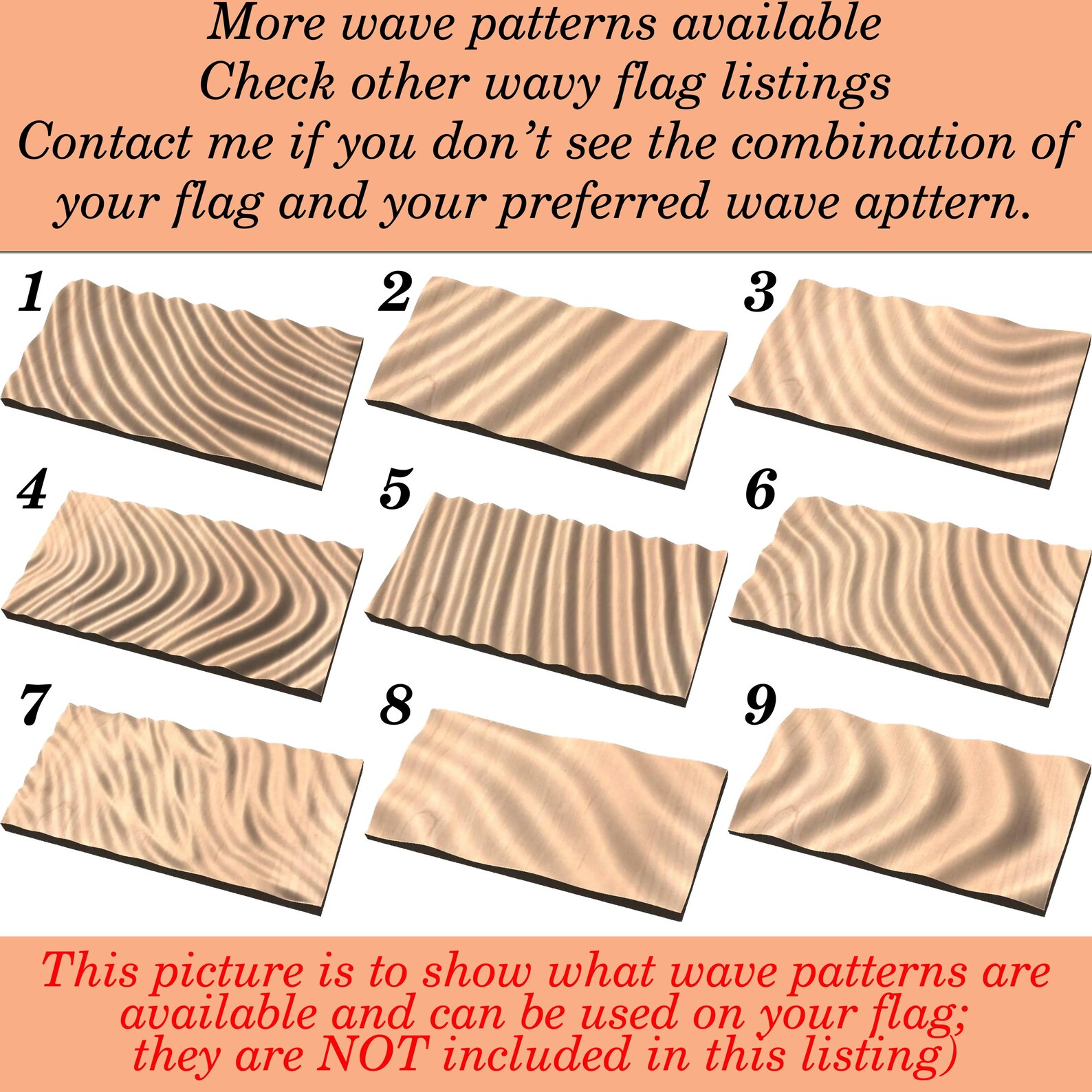 3D Wavy Maryland State Flag (pattern 4) CNC Files | Stl | Crv3d | 3D ...