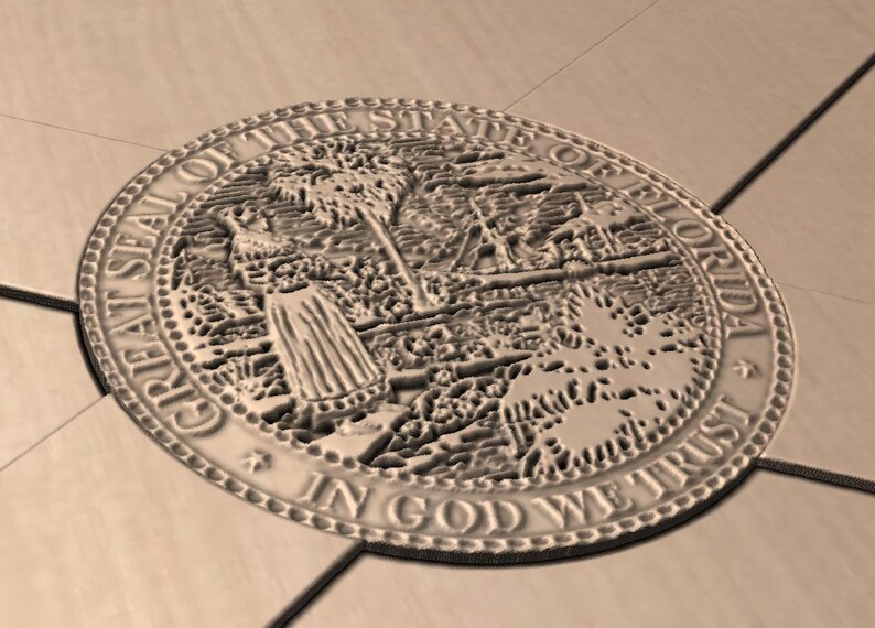 3D Florida State Flag CNC Files | Stl | 3D Model | Miami | Orlando ...