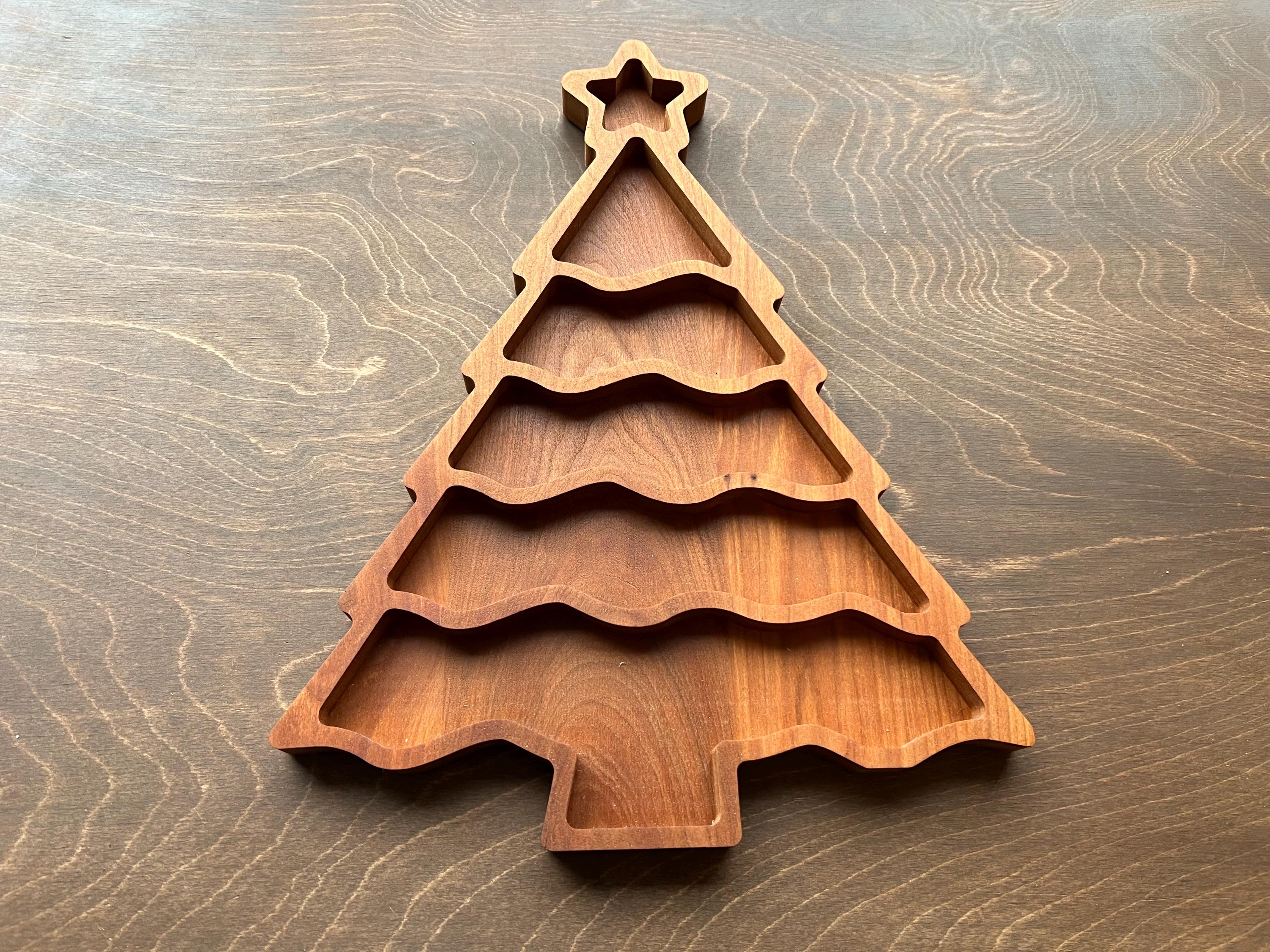 Christmas Tree Shape Tray CNC Files | Vectors | Svg | Dxf | Pdf | Crv ...