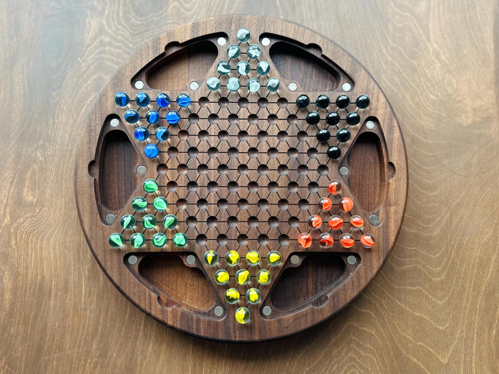Chinese Checkers Board With Marble Storage CNC Files | Chinese Chequers ...