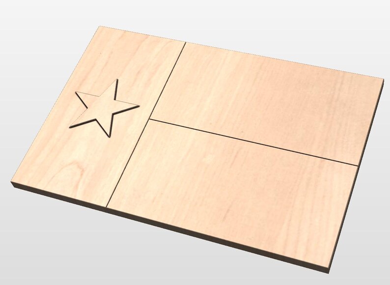 3D Texas State Flag CNC Files | Stl | 3D Model | Houston | Dallas ...