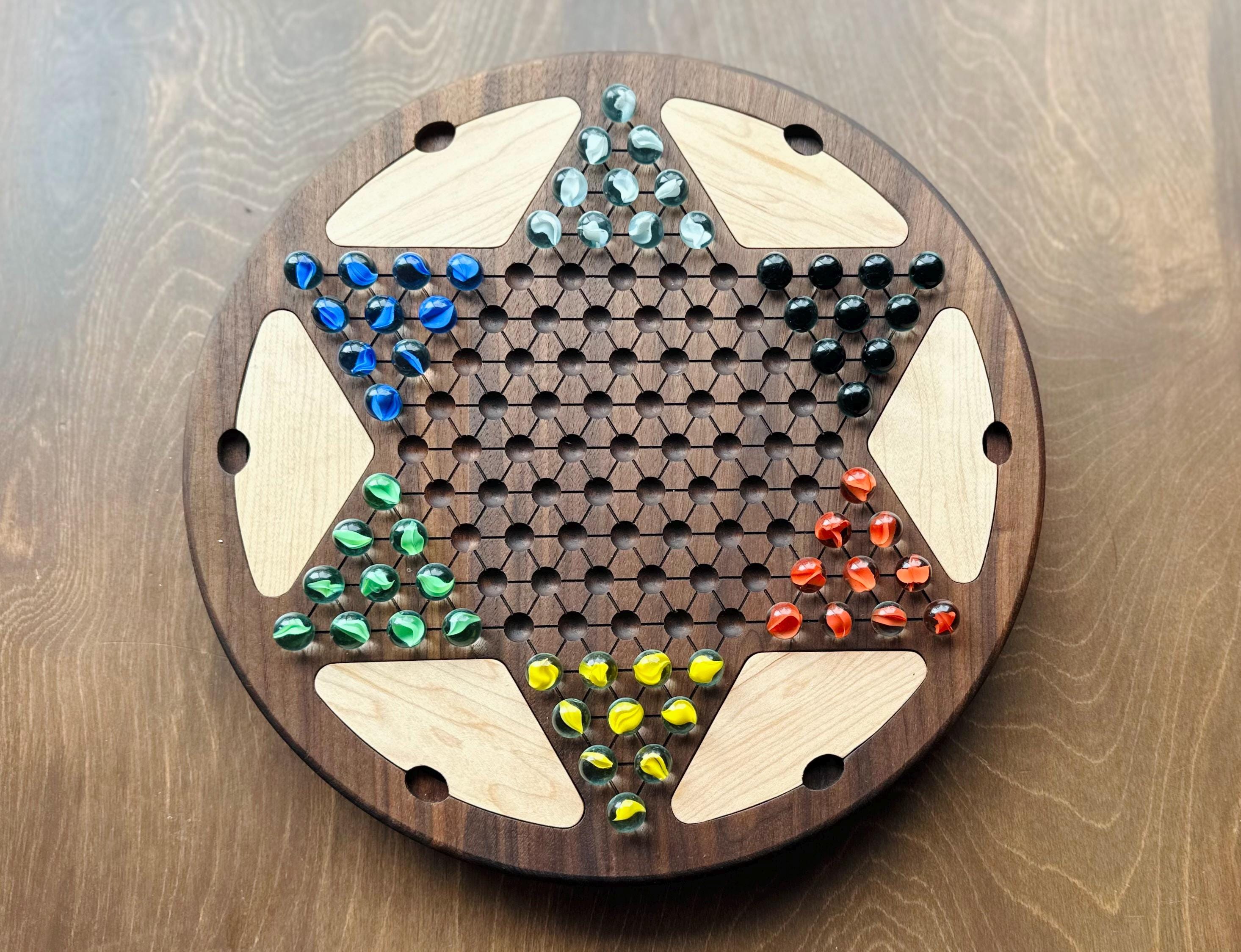 Chinese Checkers Board With Marble Storage CNC Files | Chinese Chequers ...