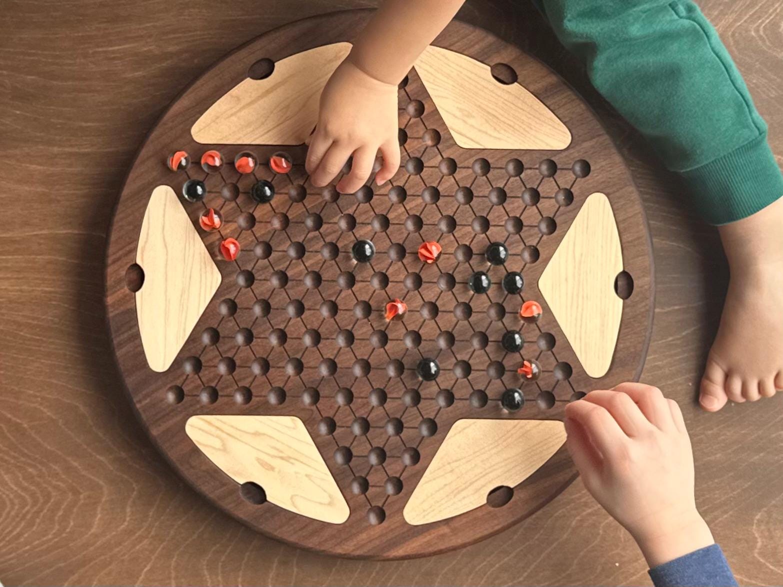 Chinese Checkers Board With Marble Storage CNC Files | Chinese Chequers ...