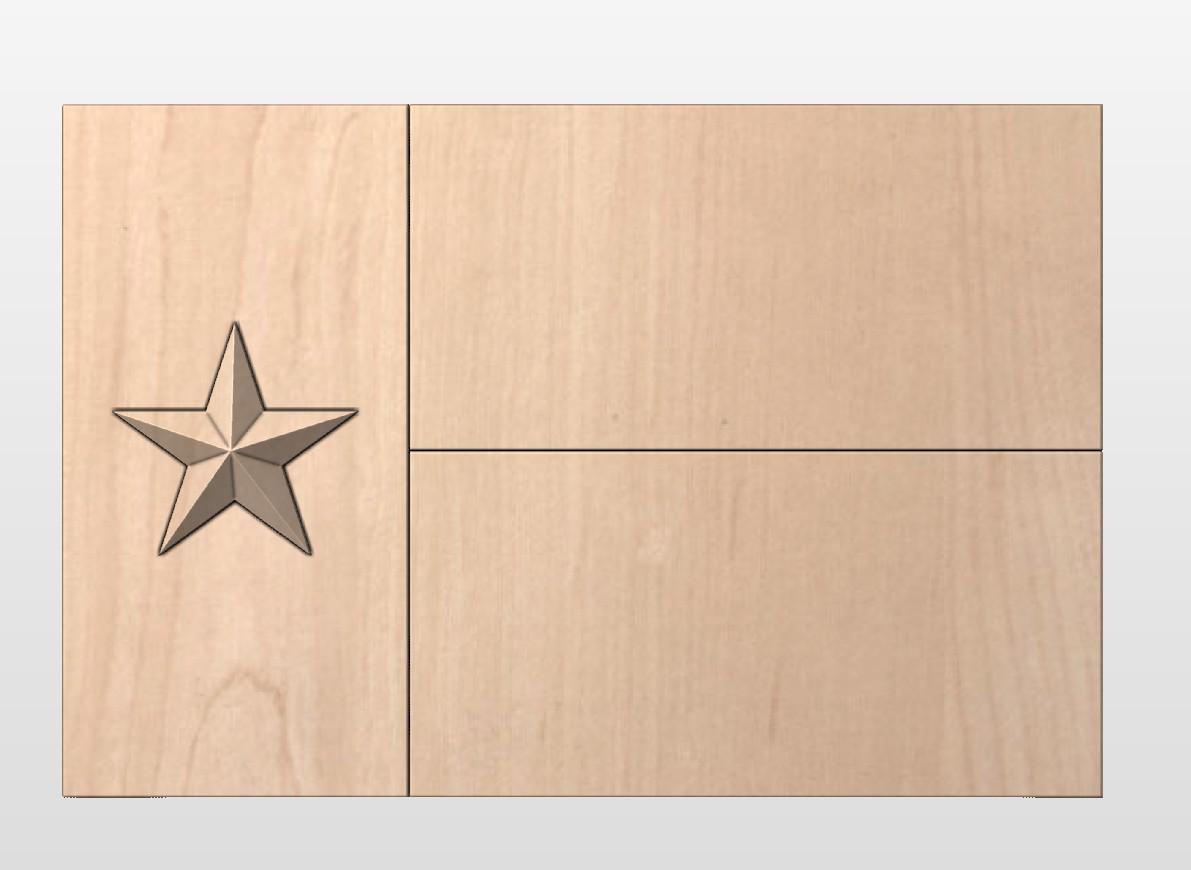 3D Texas State Flag CNC Files | Stl | 3D Model | Houston | Dallas ...