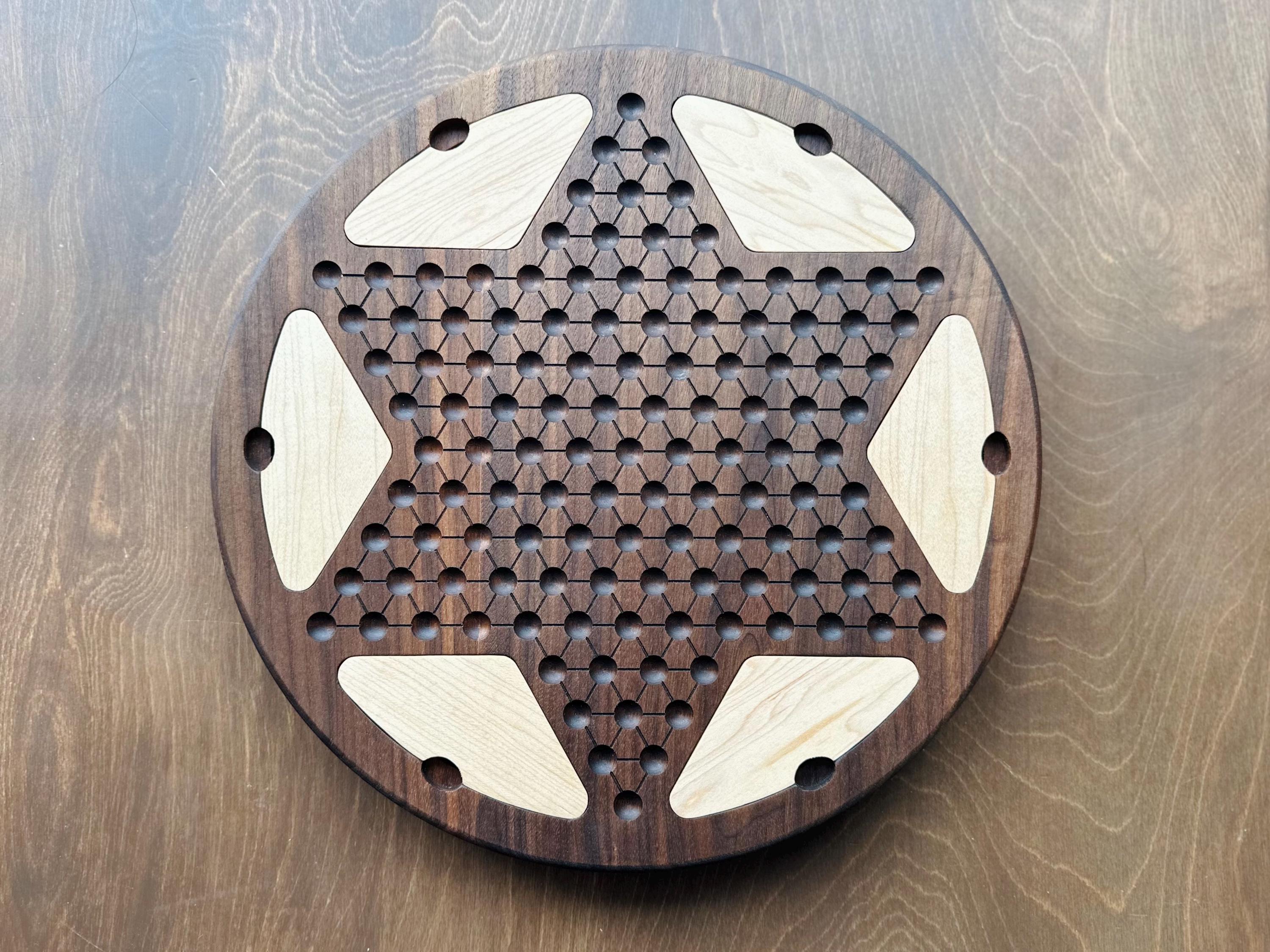 Chinese Checkers Board With Marble Storage CNC Files | Chinese Chequers ...