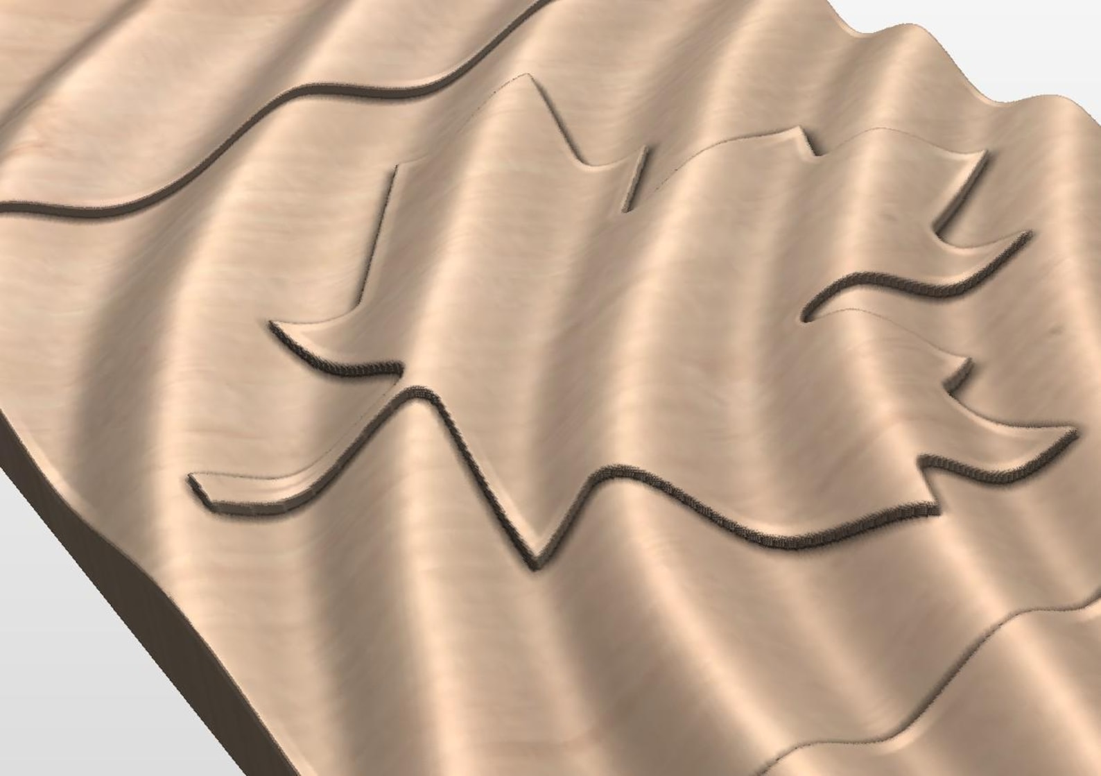 3D Wavy Canada Flag (pattern 1) CNC Files | Stl | Crv | Crv3d | 3D ...
