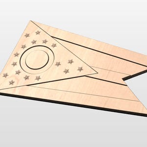 3D Ohio State Flag CNC Files | Stl | 3D Model | Columbus | Cleveland ...
