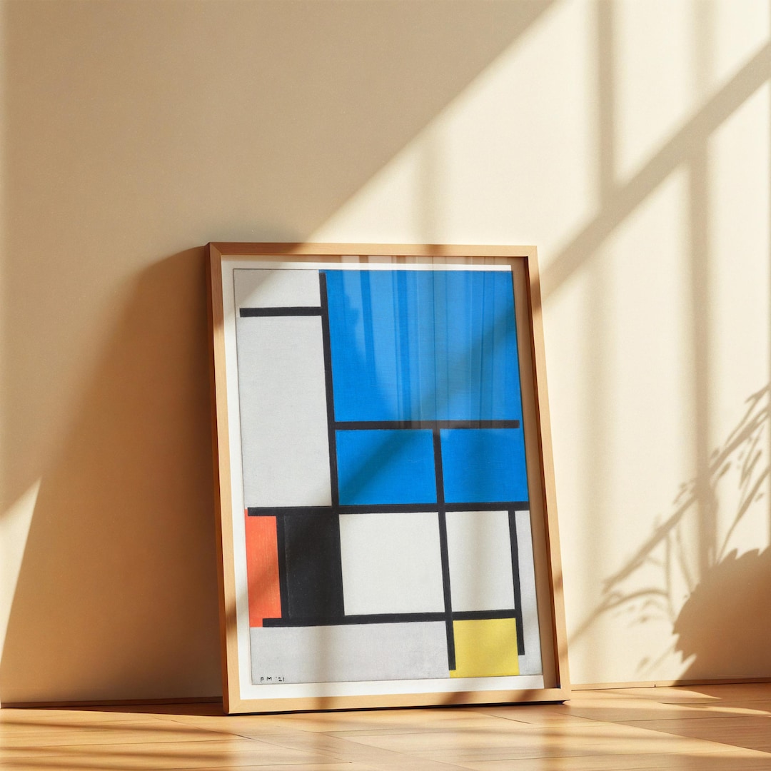 Piet Mondrian Art Print ~digital Download~ Vintage Geometric ...
