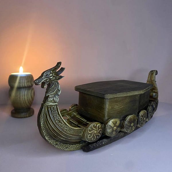 Viking Cremation Urn - Etsy