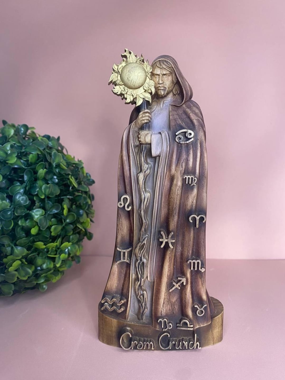 Crom Cruach Statue: Celtic Pagan God, Irish Mythology Hand-carved - Etsy