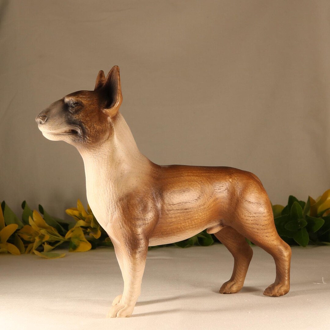 Bull Terrier Statue: Mini Dog Figurine Lover Gift - Etsy