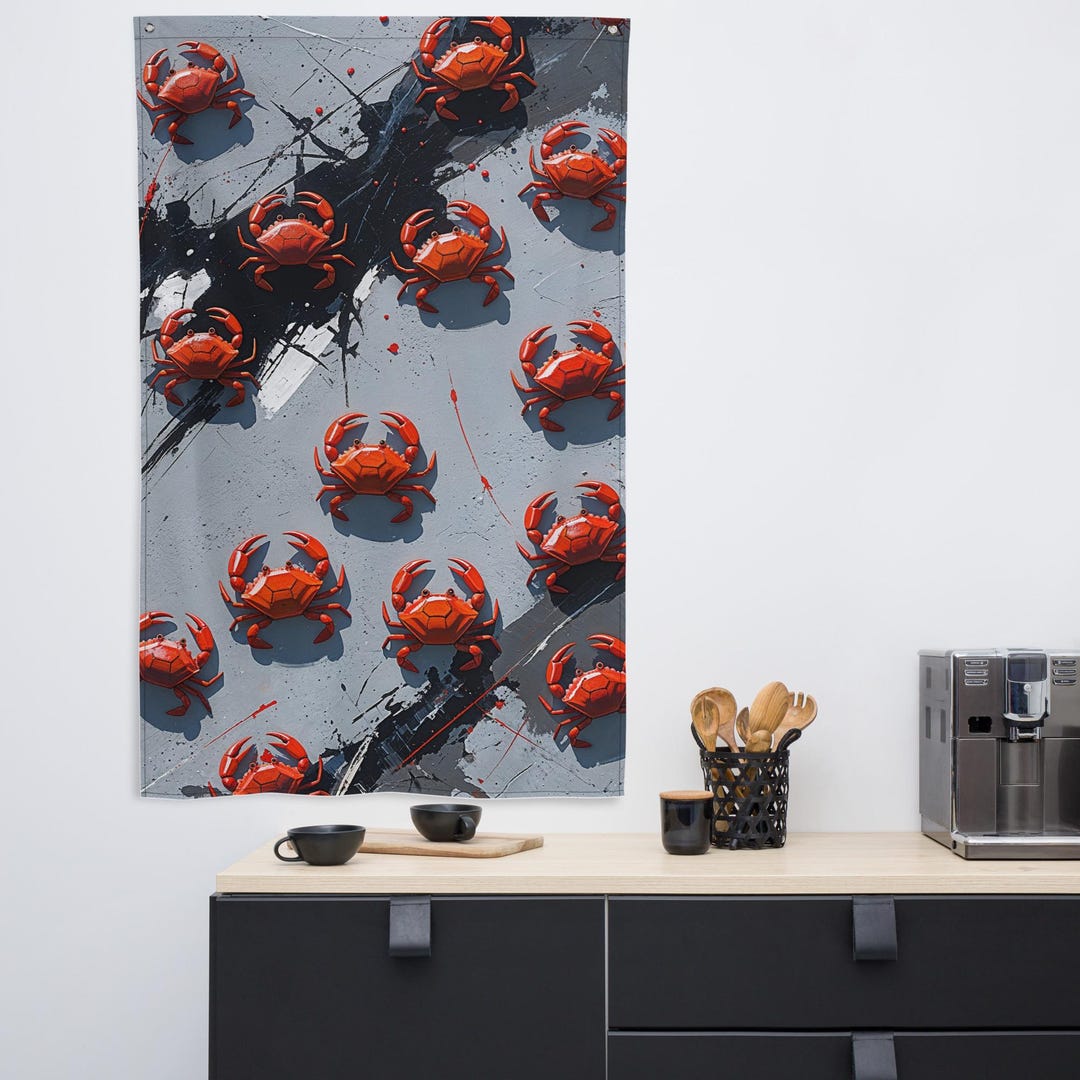 Red Crabs Poster, Wall Art, Decor. Print - Etsy
