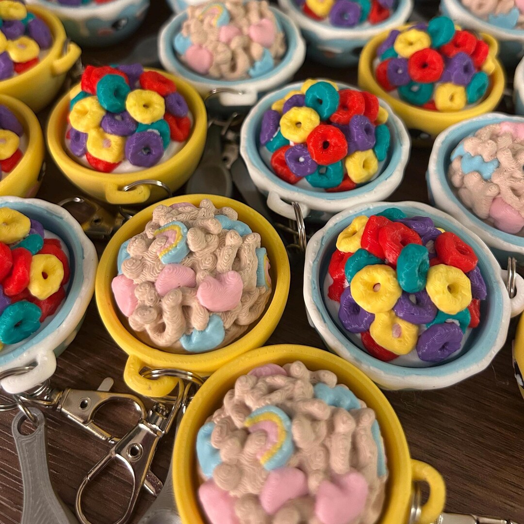 3D Printed Cereal Bowl Fidget Clicker | Kawaii Desk Toy | Satisfying ...