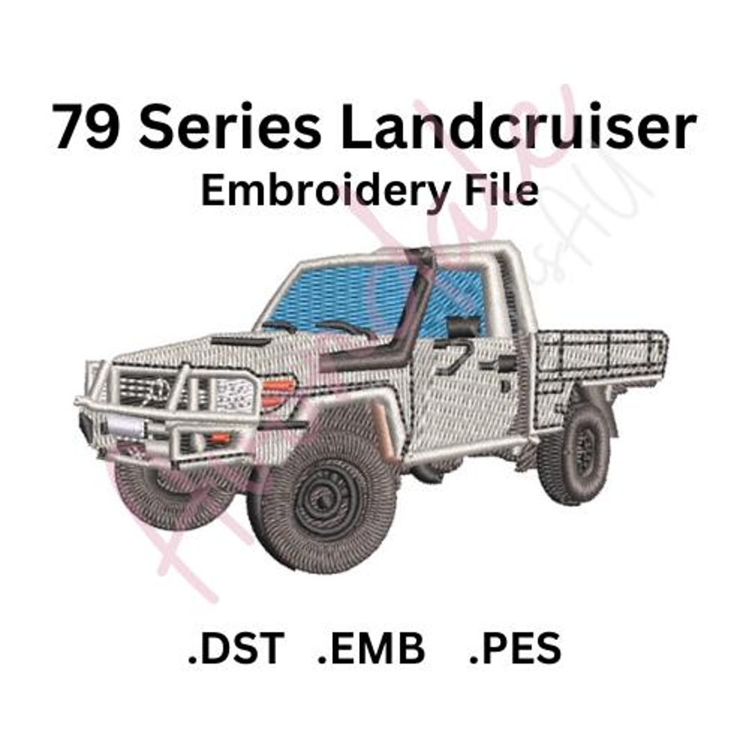 79 Series Landcruiser Embroidery File - Etsy
