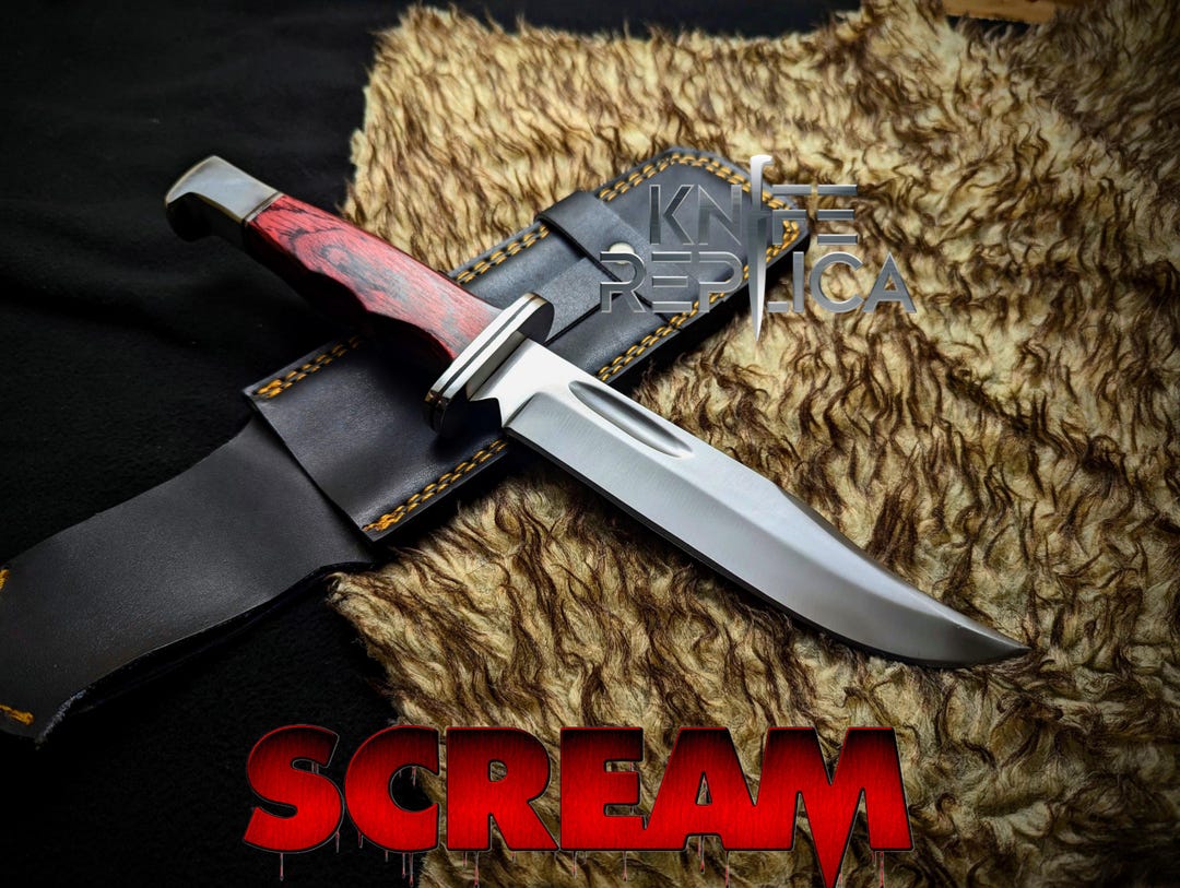 Scream Movie Replica Knife: Bloody GHOSTFACE Buck 119, Real Blade - Etsy