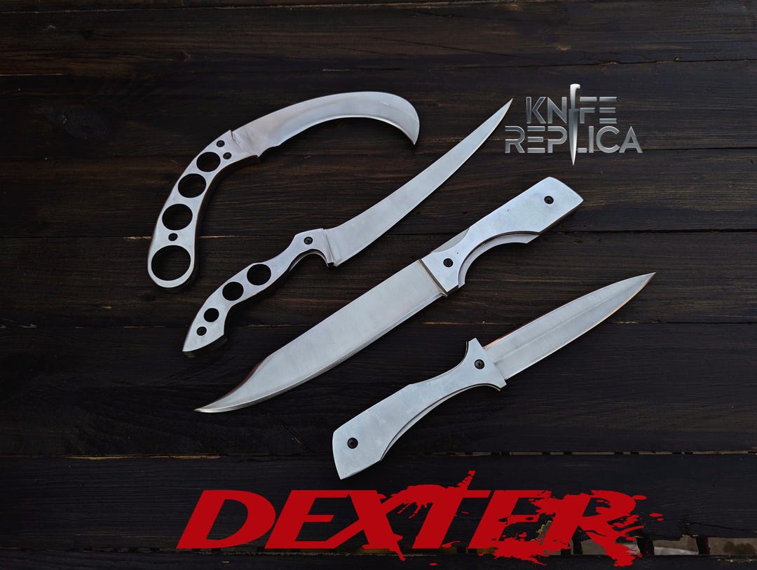 Dexter Morgan Knife 4 Pieces Set: Custom Dexter Hero K-ill Knifes ...