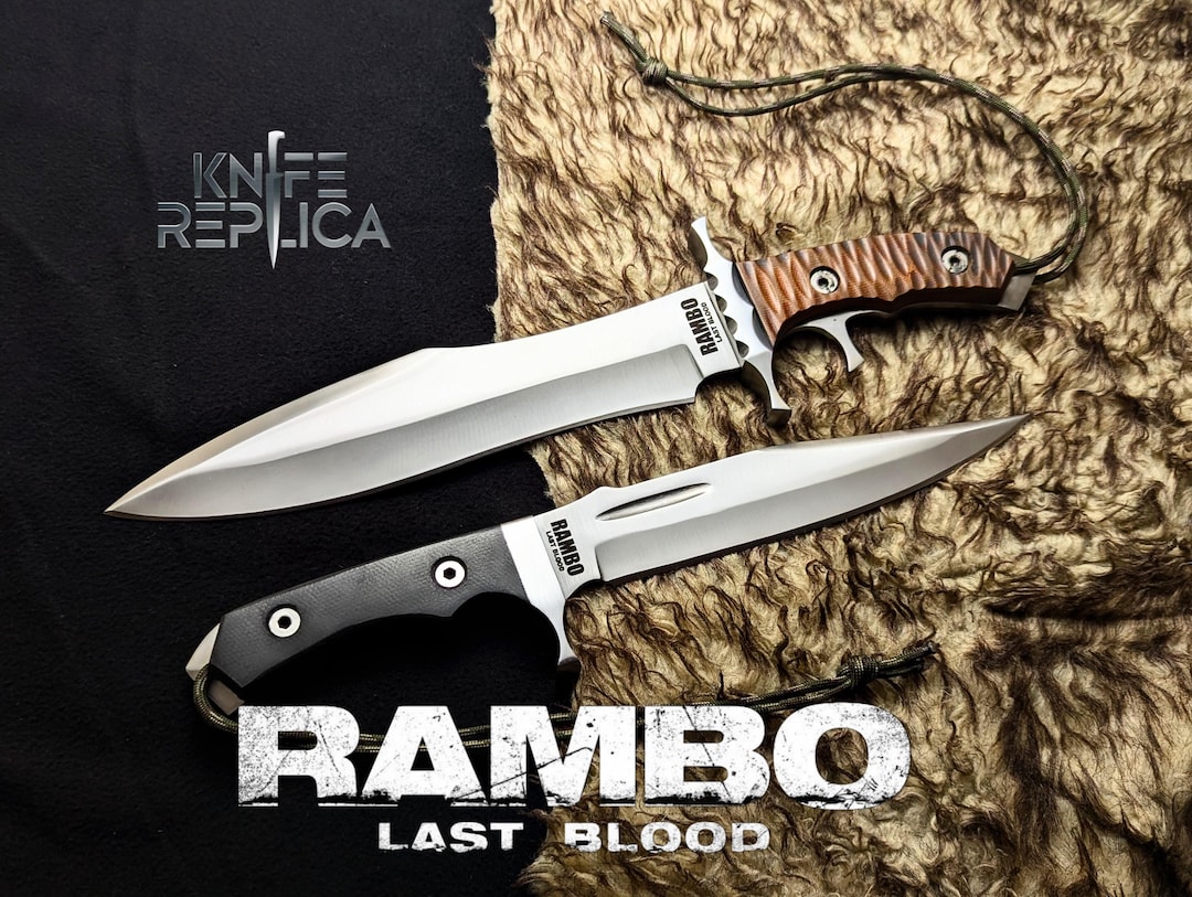 Rambo V "heartstopper" Replica Knife: Stainless Steel Movie Prop With ...