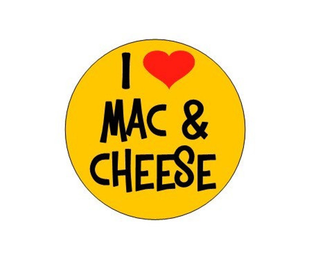 I Love Mac and Cheese Pinback Button - Etsy