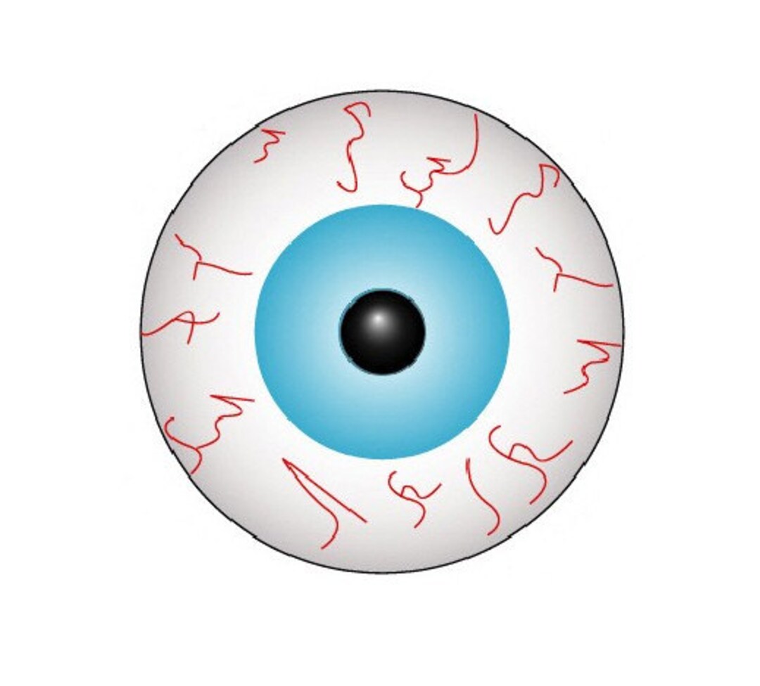 Eyeball Pinback Button (blue) - Etsy