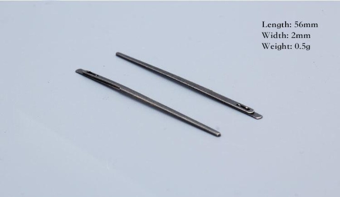 Double Pinhole Leather Rope Needle Set (2pcs),professional Steel Lacing ...