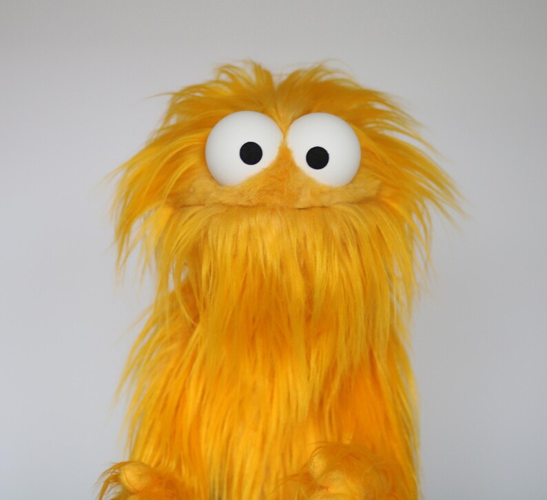 Professional Practice Monster Puppet - With Arm Rods (golden Yellow) - Etsy