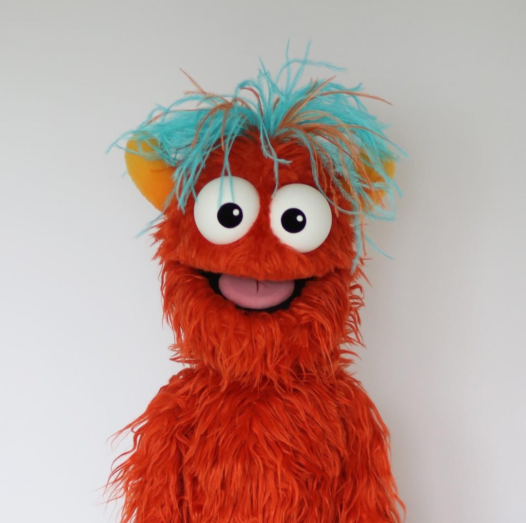Professional Monster Puppet - Full Bodied With Arm Rods Muppet Style - Etsy