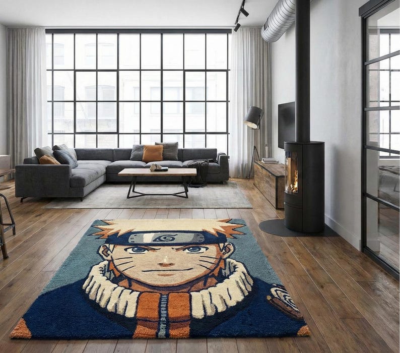 Custom Tufted Rug | Anime Character Floor Personalized Carpet for ...