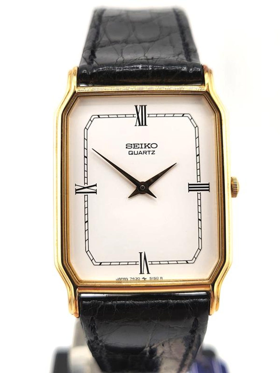 Rare Vintage Mens Watch Seiko Tank Classic Dress 80s - Etsy