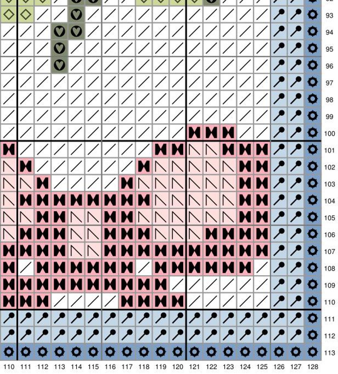 Needlepoint Chart - Hydrangea Bow Trellis - Instant Digital PDF ...