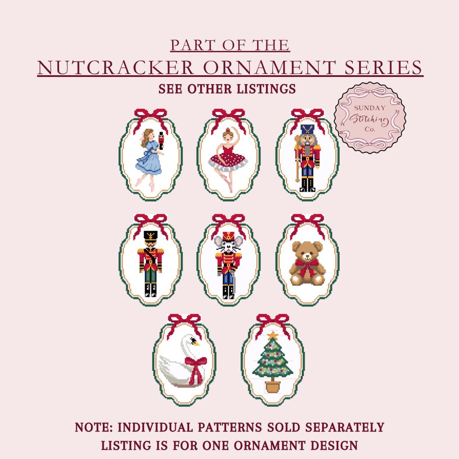 Clara Nutcracker Needlepoint Chart, Christmas Ornament Pattern, Digital ...