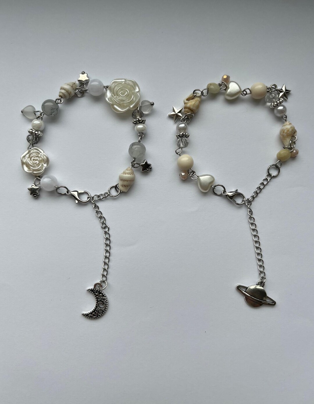 Taylor Swift Moon and Saturn Matching Friendship Bracelets - Etsy