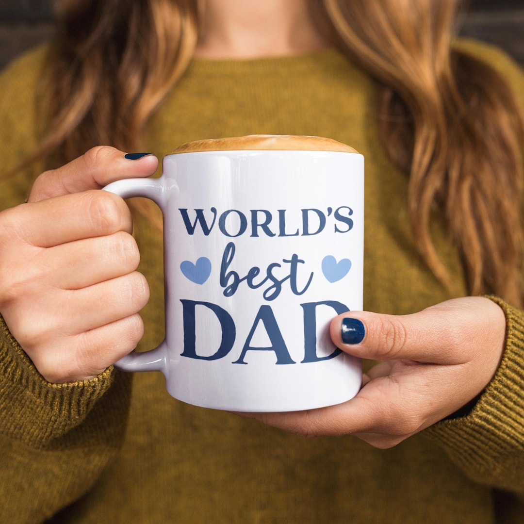 World’s Best Dad Mug – Funny Father’s Day Gift – Coffee Cup for Dad ...