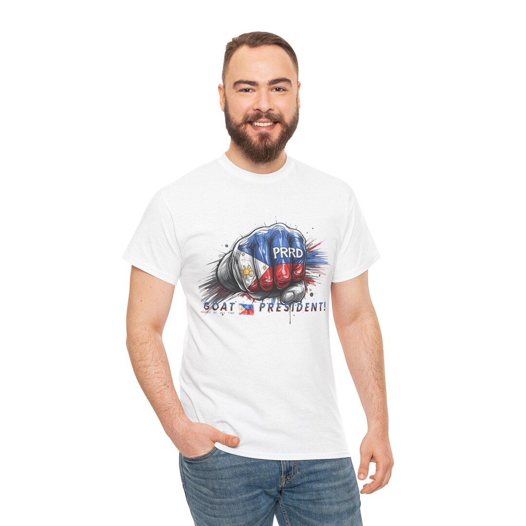 Philippine Shirt, Duterte's Fist GOAT PH President Model 2 - Etsy
