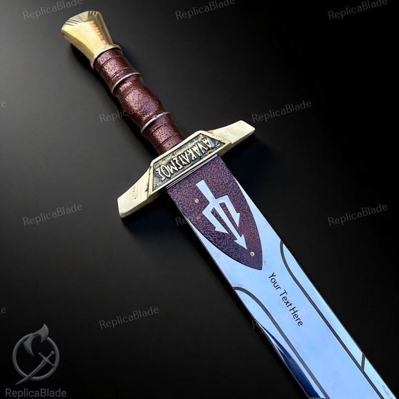 Riptide Sword of Percy Jackson: Hand Forged Cosplay Replica With Leather Sheath - Etsy