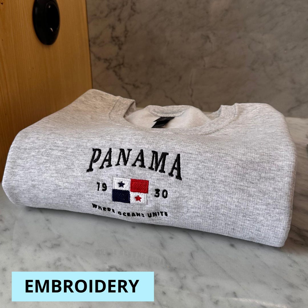 Panama Sweatshirt, Panama Shirt, Panama,embroidery, Panama Gift, Shirt ...
